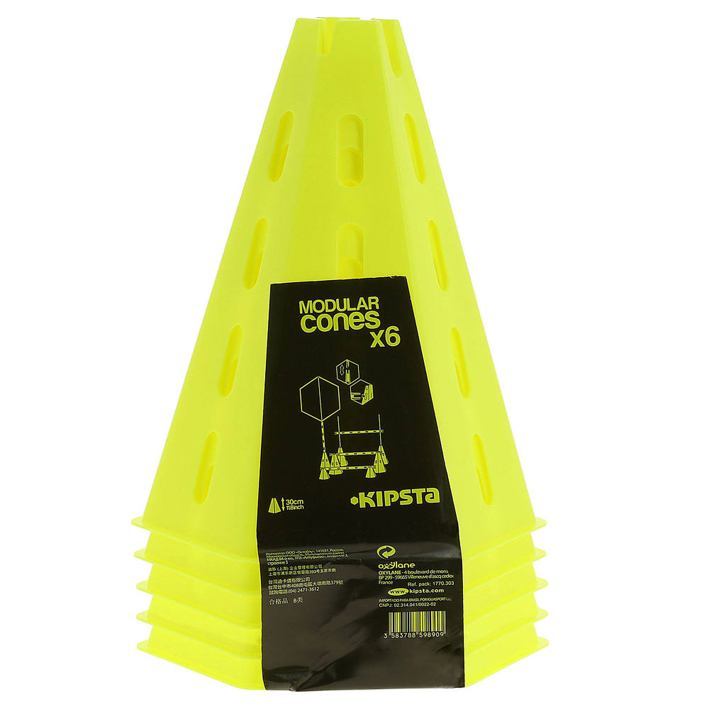 Cones moduláveis 30 CM (conjunto de 6) - DecathlonPro