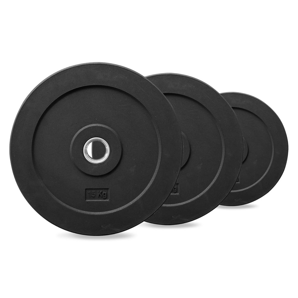 Anilha Olímpica 15Kg Barra Olímpica Levantamento LPO - decathlonstoreapp