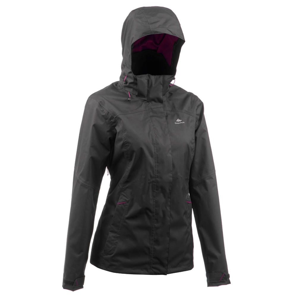 Jaqueta feminina de trilha impermeável MH100 - Decathlon