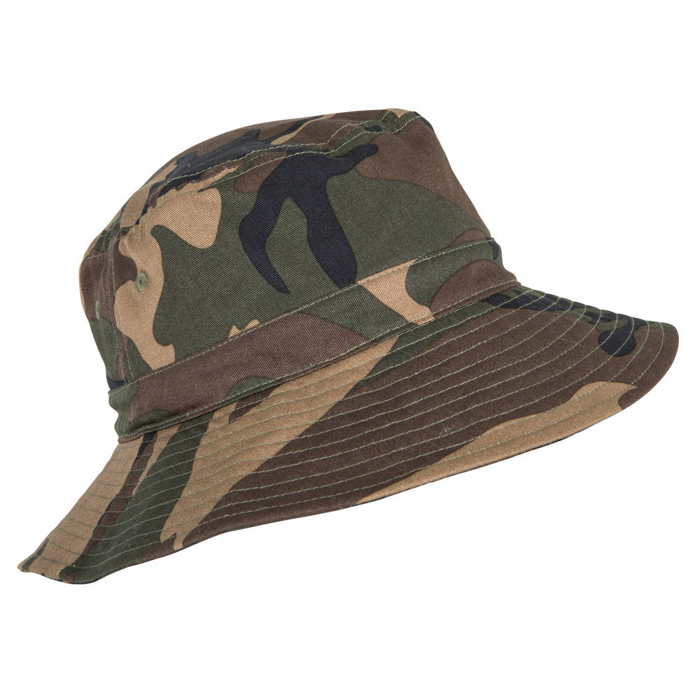 Chapéu de pescador panamá steppe 100 camuflado solognac - DecathlonPro